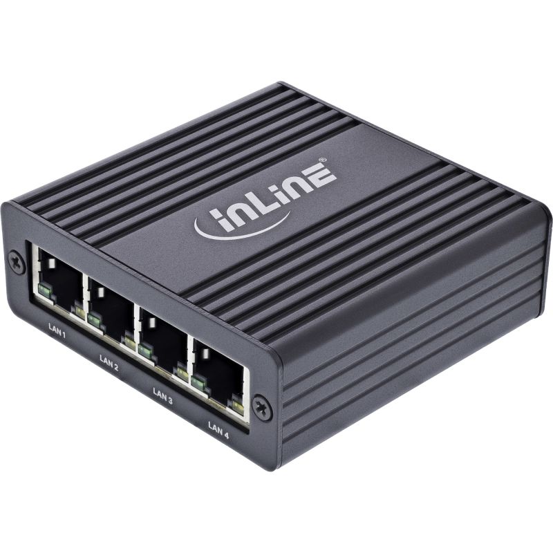 InLine® USB-A 3.2 Gen.1 zu 4x RJ45 Gigabit Ethernet Adapter