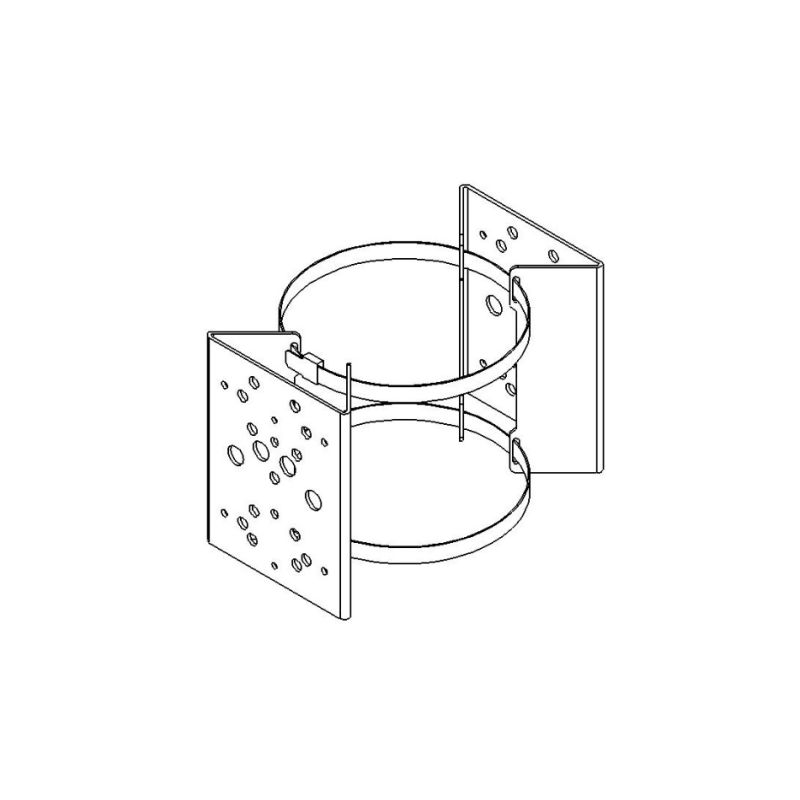 Mastkonsole für 2 Raytec LED Scheinwerfer Raymax, Raylux, Fusion, Var
