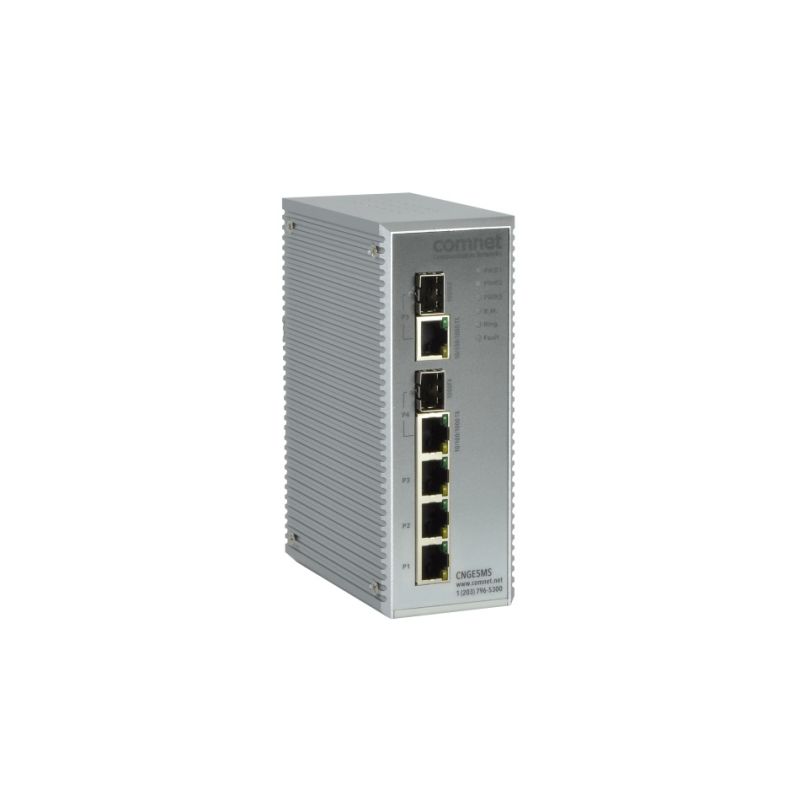 Gigabit Switch, Managed, 3xRJ45 100Mbps, 2xRJ45/SFP 1000Mbps - ComNet