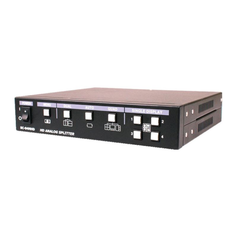 Quad Splitter, 1920x1080, FBAS, AHD, TVI, CVI Eingang / FBAS, HDMI, V